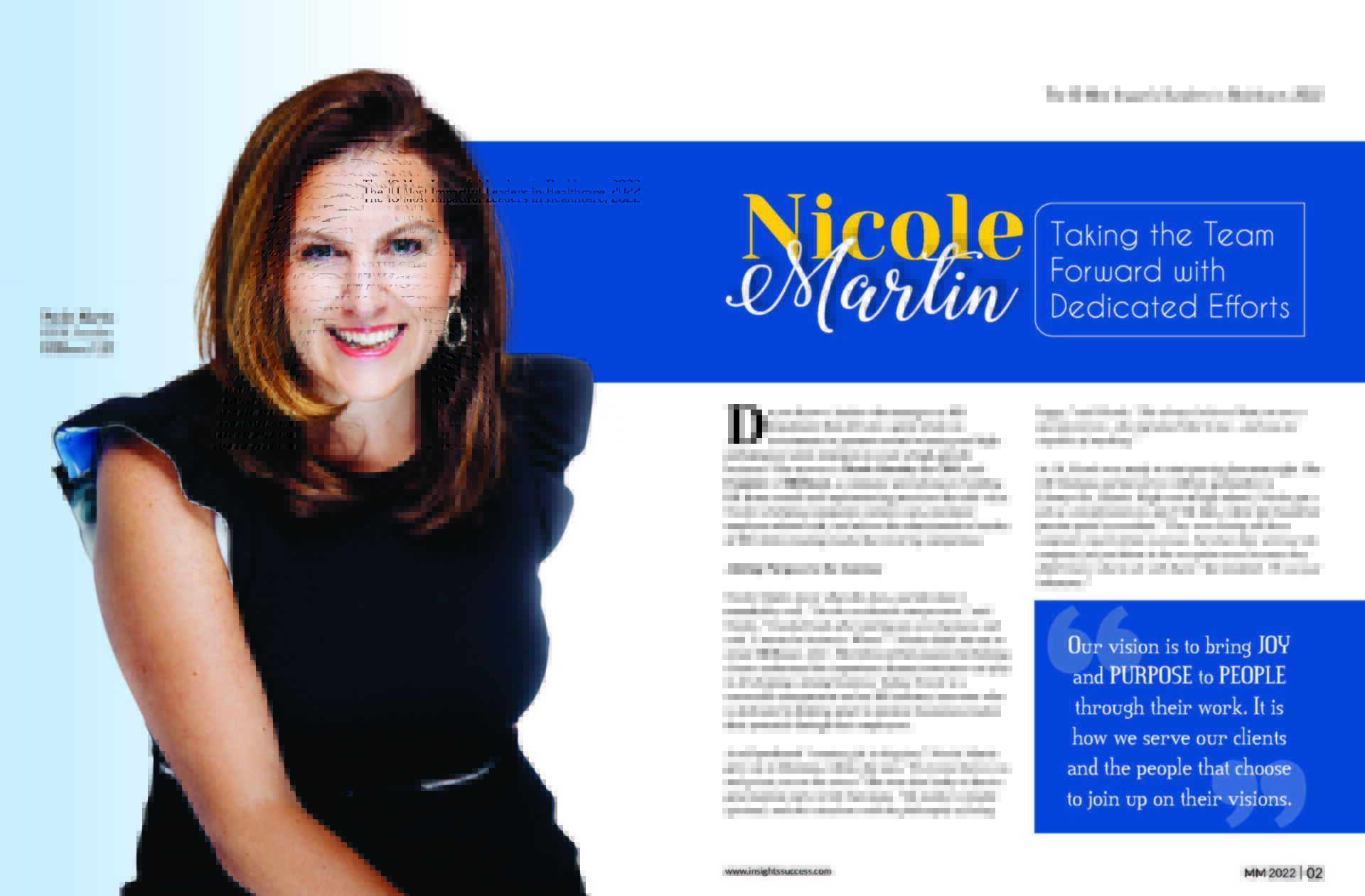 Nicole Martin among the 10 Most Impactful Leaders, 2022